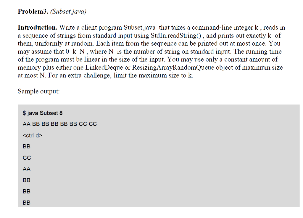 Probleml. (LinkedDeque.java) Introduction. A | Chegg.com