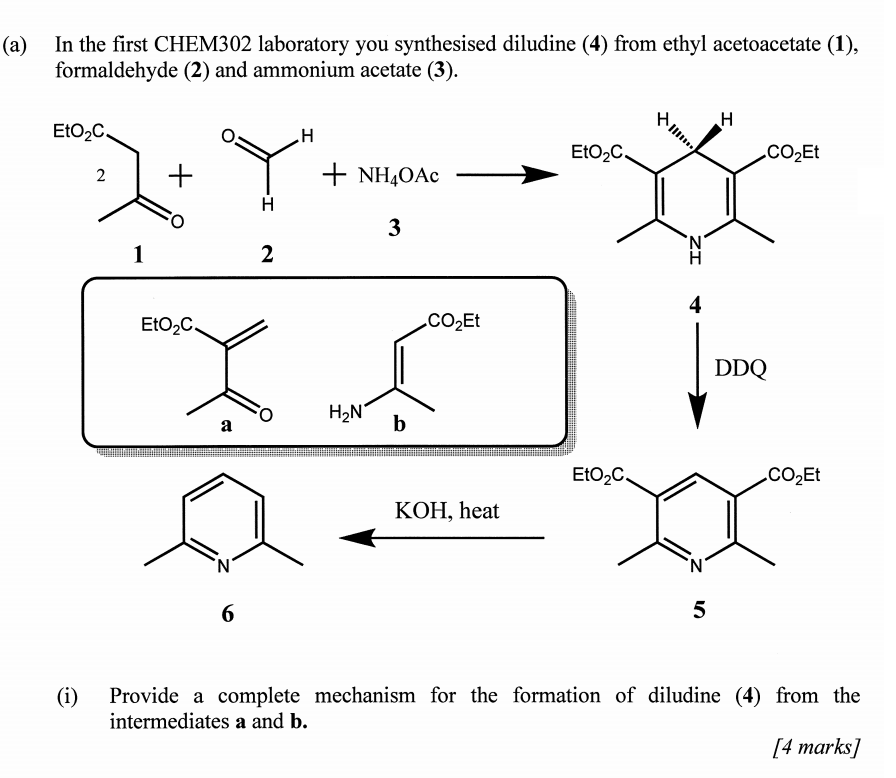 Solved (a) In the first CHEM302 laboratory you synthesised | Chegg.com