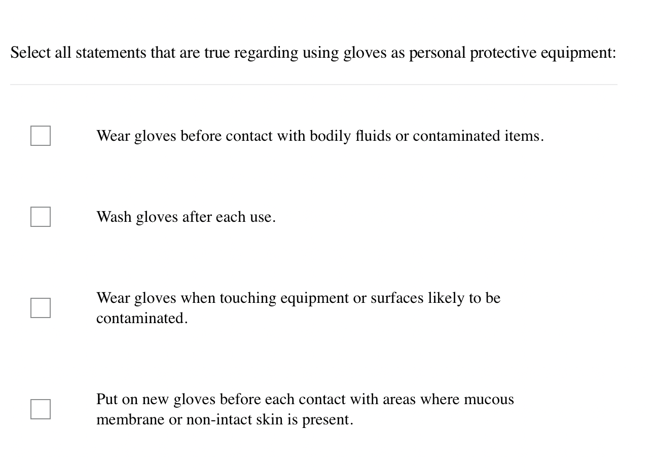 Solved Select all statements that are true regarding using | Chegg.com