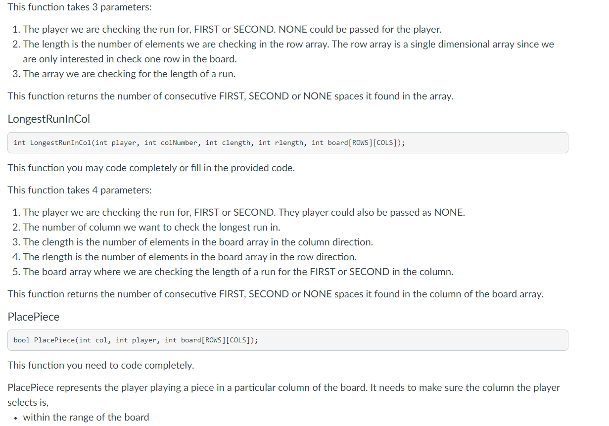 Solved In code, the Connect6 board is represented by a 2 | Chegg.com