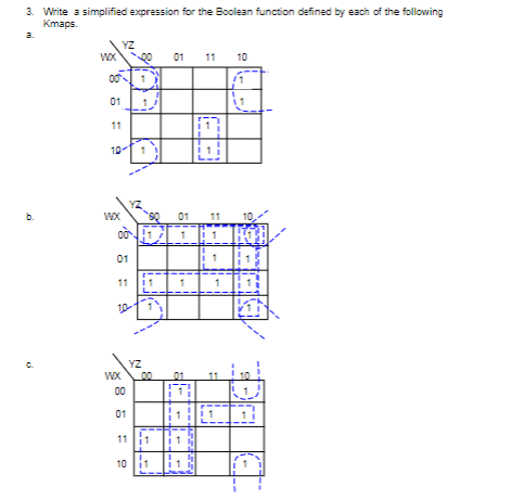 Solved 1. Write a simplified expression for the Boolean | Chegg.com
