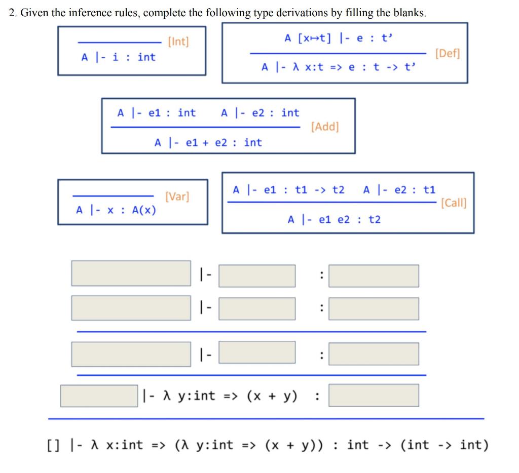 Solved A∣−e1+e2: int A∣−e1: int A∣−e2: int [Add] | Chegg.com