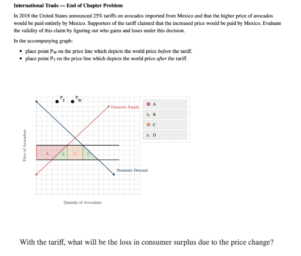 Solved International Trade - End of Chapter Problem In 2018 | Chegg.com