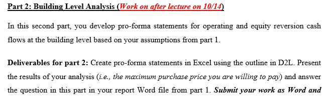Part 2: Building Level Analysis (Work on after | Chegg.com