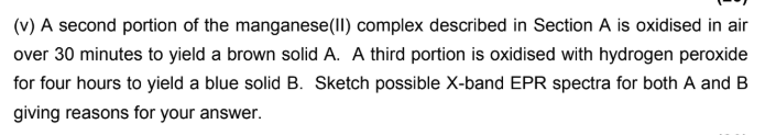 The chloride salts of the 6-coordinate complexes of | Chegg.com