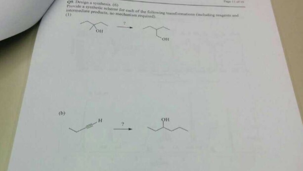 Solved Provide a synthetic scheme for each of the following | Chegg.com