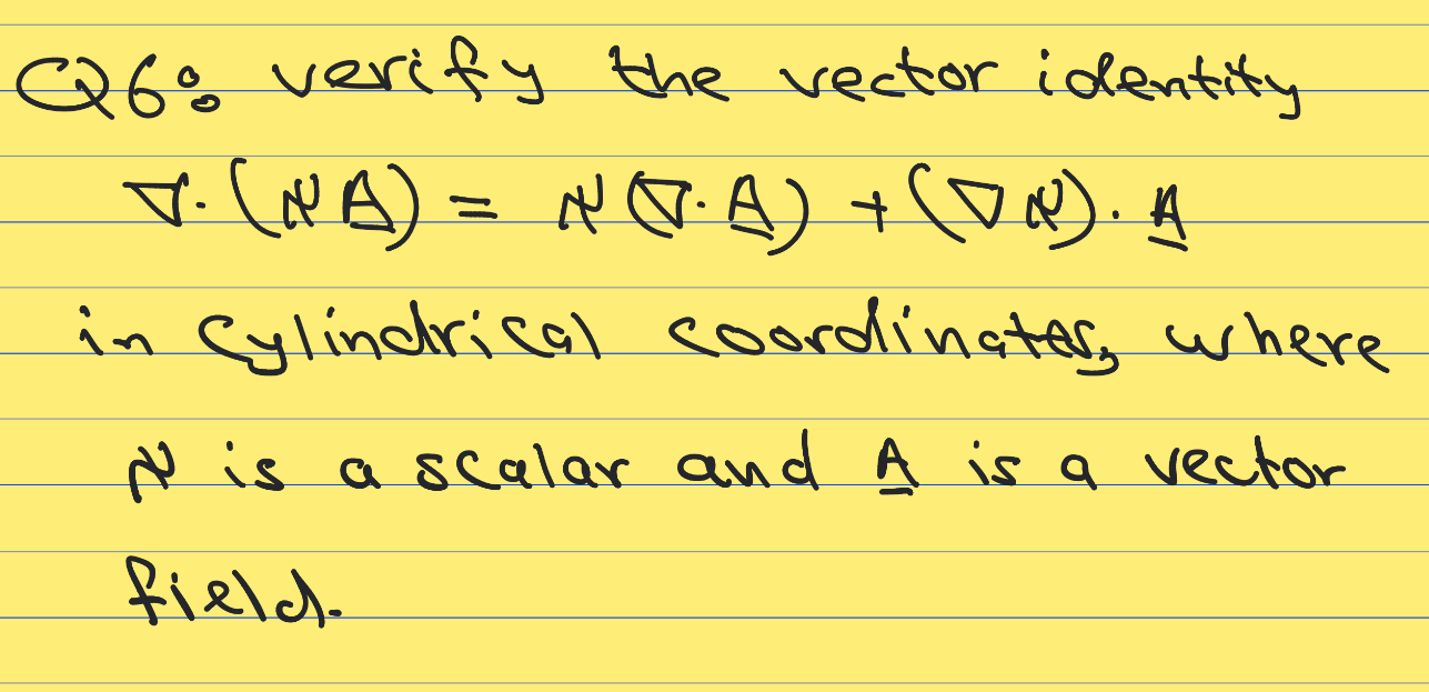Solved Q6: verify the vector | Chegg.com