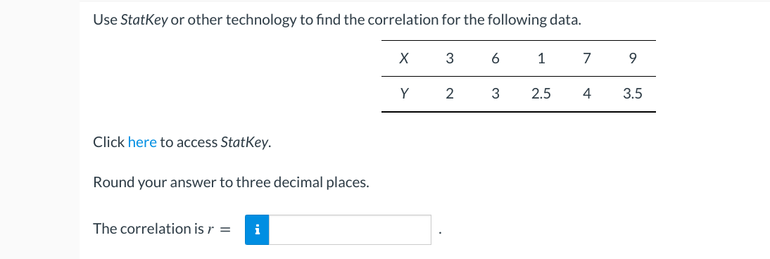 Solved Use Statkey Or Other Technology To Find The