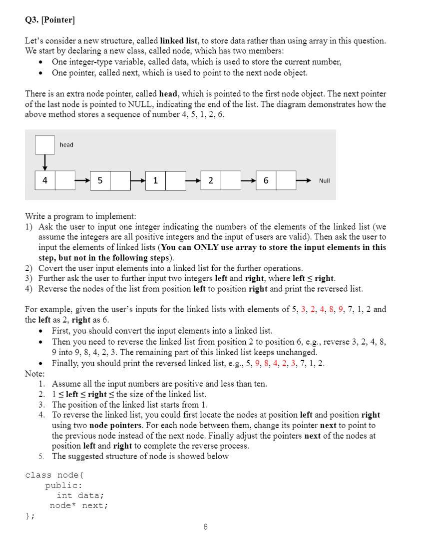 Solved Q3. [Pointer] Let's consider a new structure, called | Chegg.com