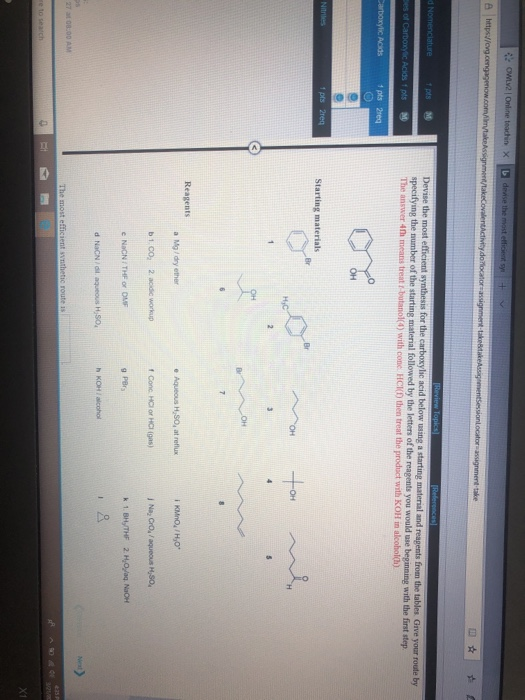 Solved Devise the most efficient synthesis for the | Chegg.com