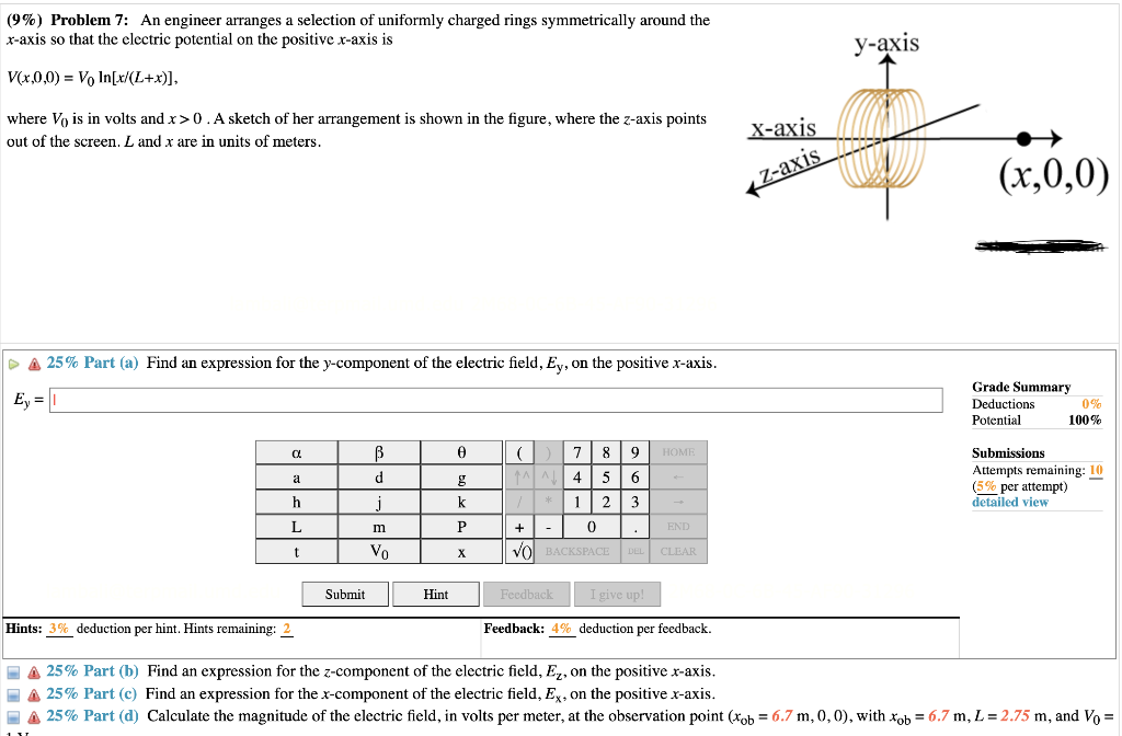 (9\%) Problem 7: An engineer arranges a selection of | Chegg.com