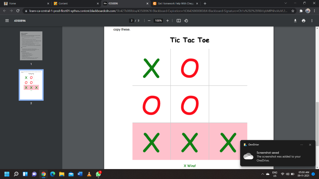 Solved WEB230 JavaScript 1 Assignment 5b Let's play Tic Tac | Chegg.com