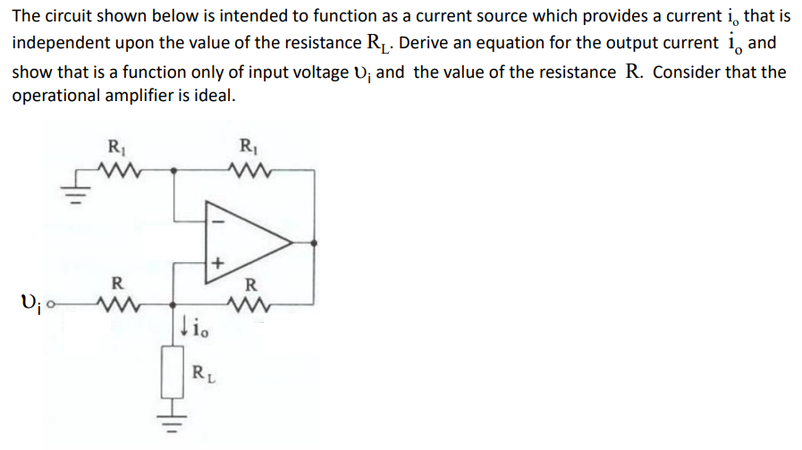Solved The circuit shown below is intended to function as a | Chegg.com