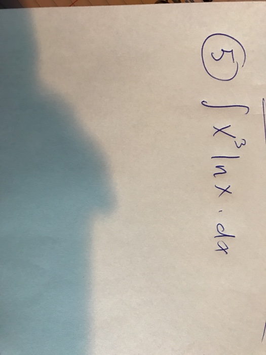 Solved Integral x^3 ln x. dx | Chegg.com