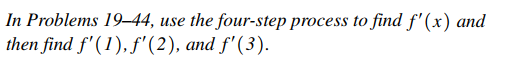 Solved In Problems 19–44, use the four-step process to find | Chegg.com
