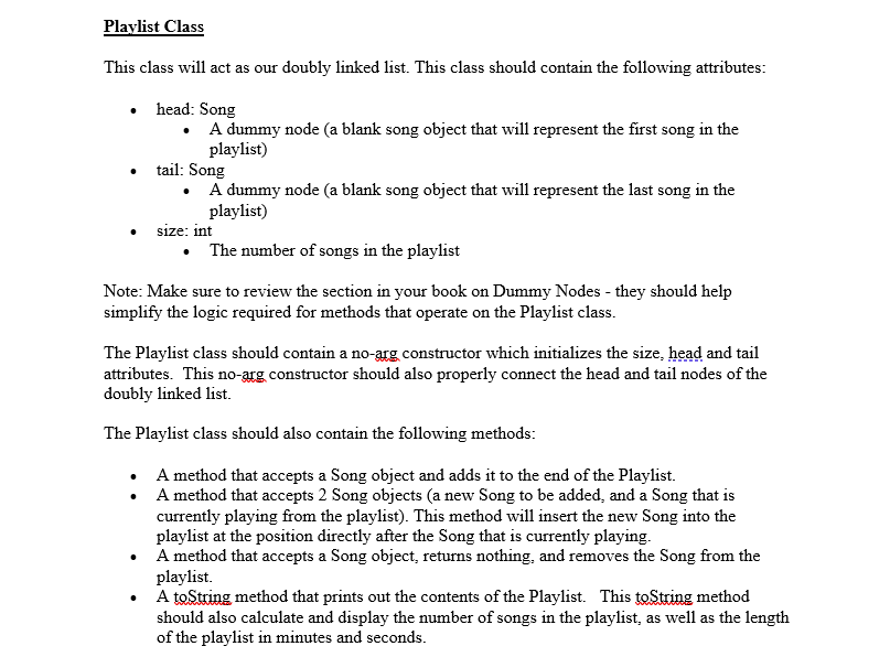 Solved Please list the Song class, Playlist class, and Demo | Chegg.com