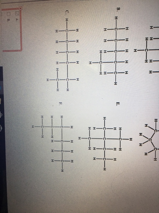 Solved Identify any structures below that represent the | Chegg.com