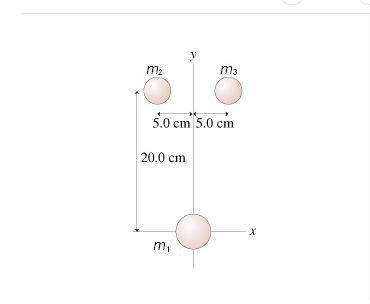 Solved In figure 1,take m2= ﻿m3= 10 ﻿kg.What is the net | Chegg.com