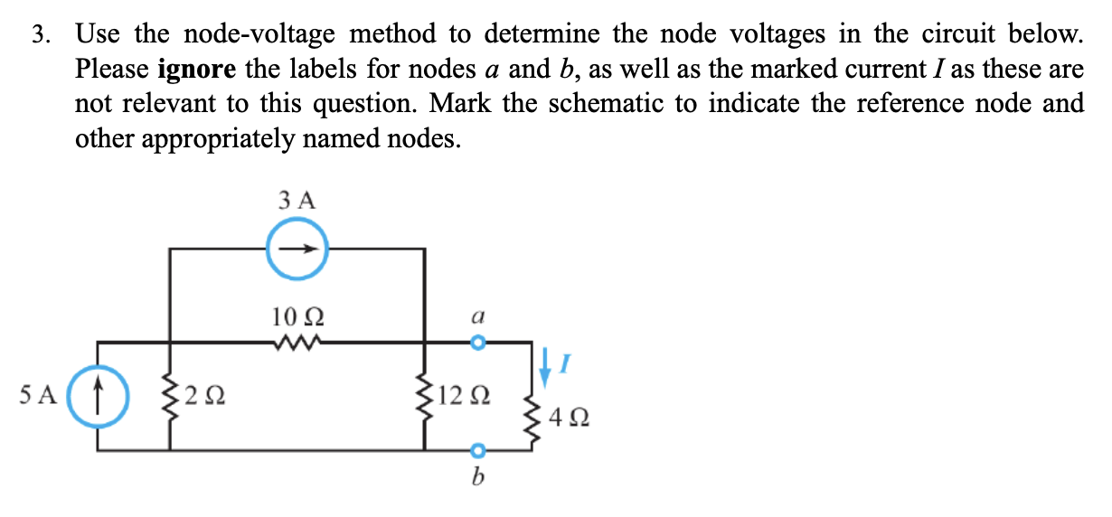Solved Use the node-voltage method to determine the node | Chegg.com