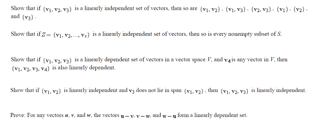 Solved Show that if (v1. v2. v3) is a linearly independent | Chegg.com