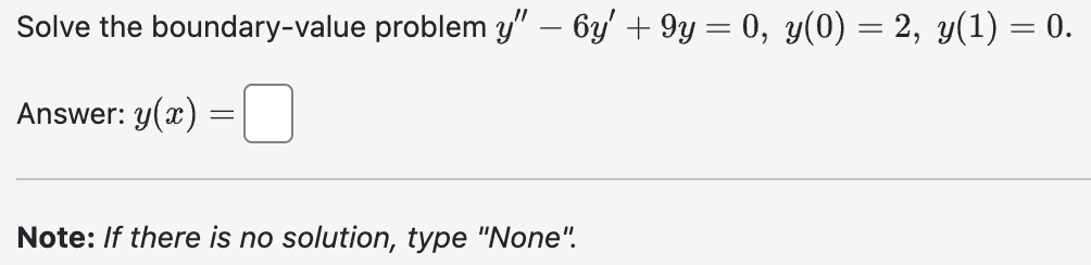 Solved Solve the boundary-value problem | Chegg.com