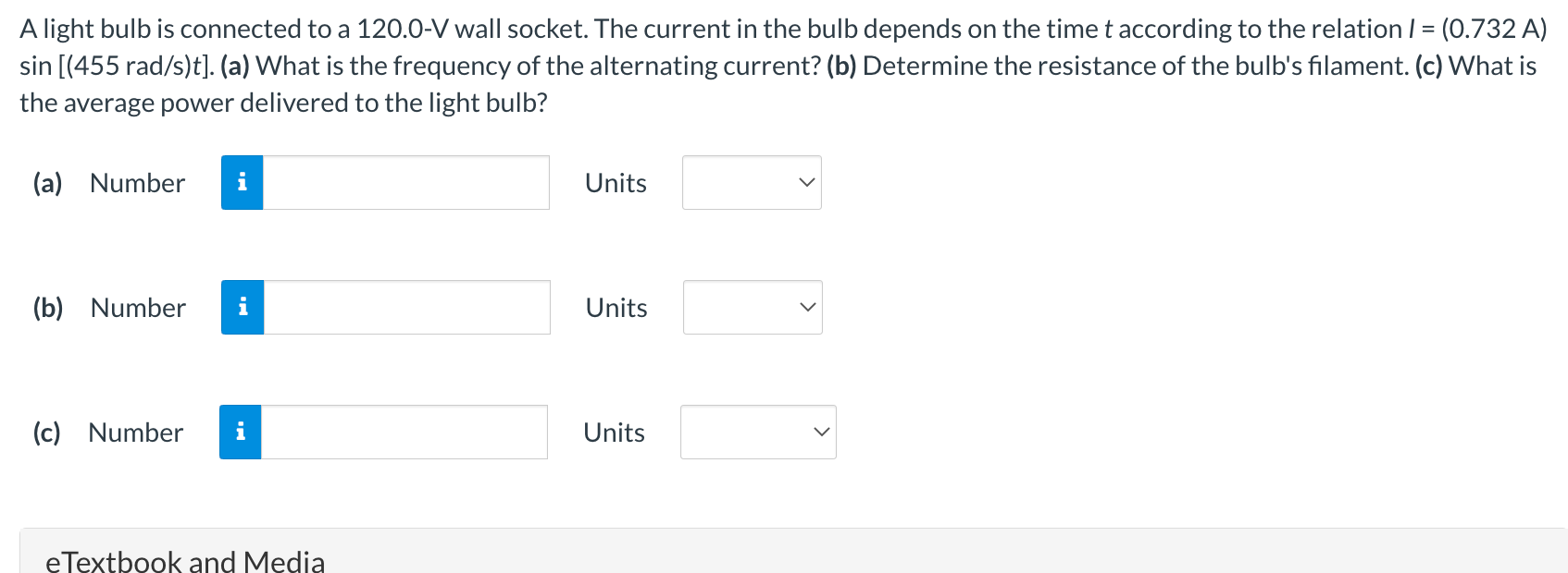 Solved A light bulb is connected to a 120.0−V wall socket. | Chegg.com