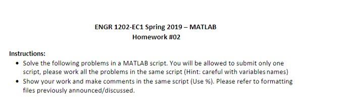 Solved Instructions: - Solve the following problems in a | Chegg.com