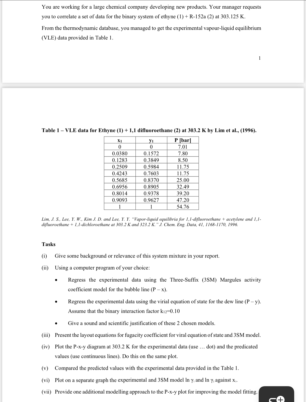 Solved You are working for a large chemical company | Chegg.com
