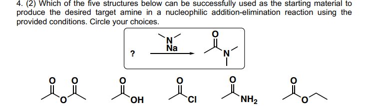 Solved 4. (2) Which of the five structures below can be | Chegg.com