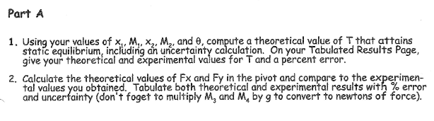 Part A 1. Using your values of XM, M2, and e, compute | Chegg.com