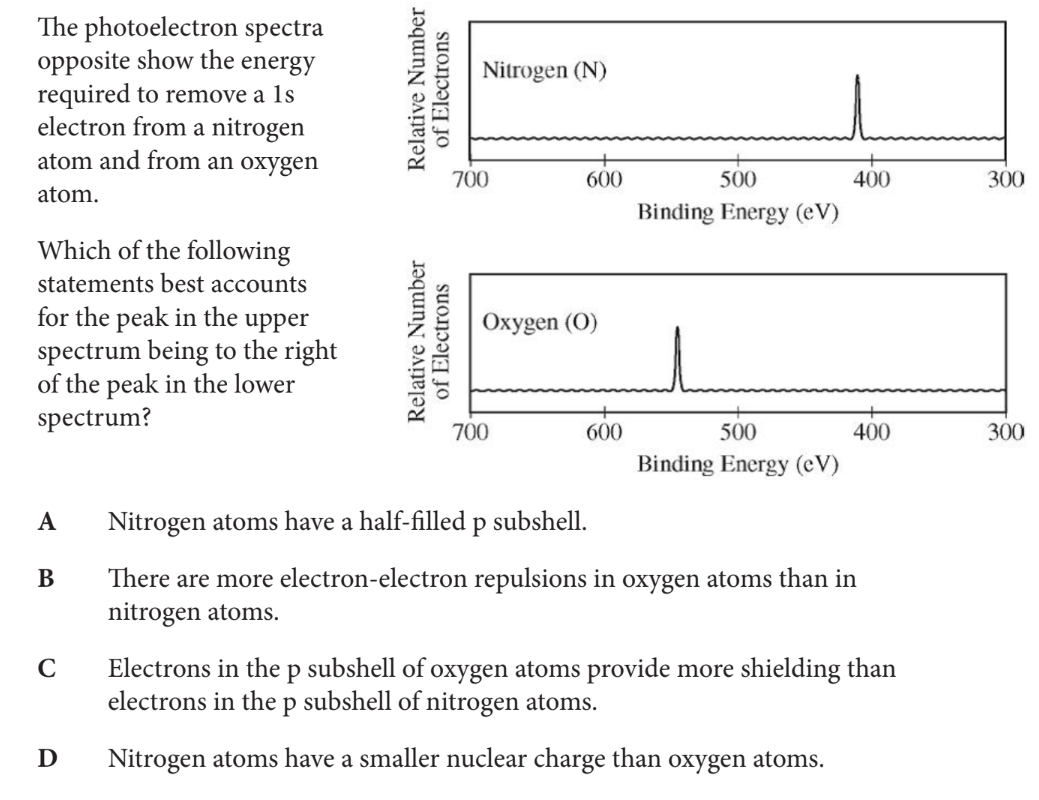 Solved A Nitrogen atoms have a half-filled p subshell.B | Chegg.com