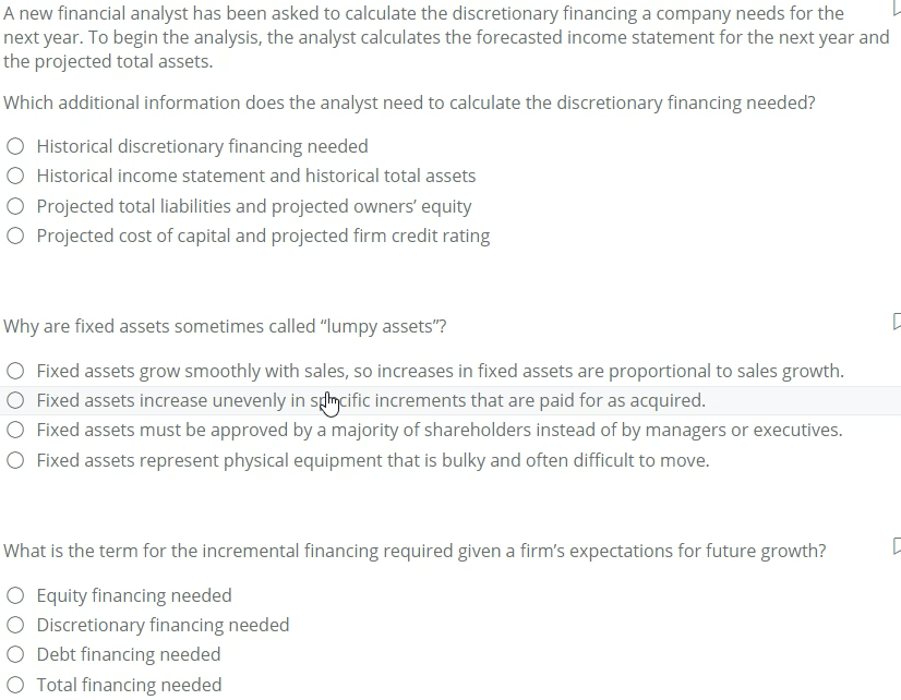 Solved A new financial analyst has been asked to calculate | Chegg.com