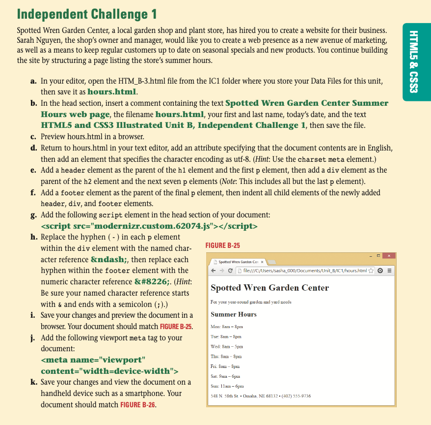 Solved Independent Challenge 1 Spotted Wren Garden Center, a | Chegg.com