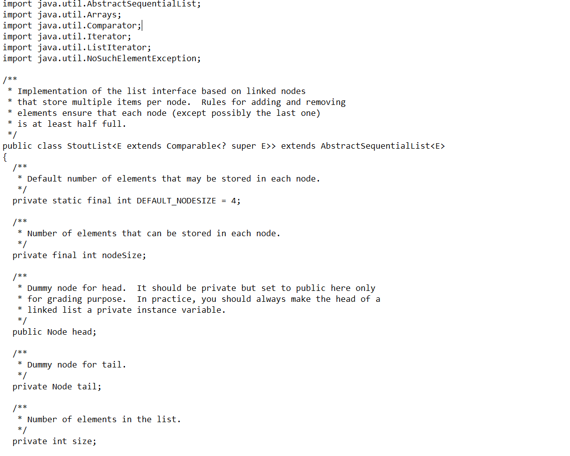 Please Complete the TODO part of the class above. | Chegg.com