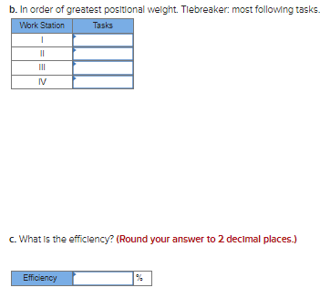 Solved b. In order of greatest positional weight. | Chegg.com