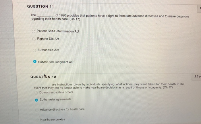 Solved QUESTION 7 Where there are two or more medically | Chegg.com