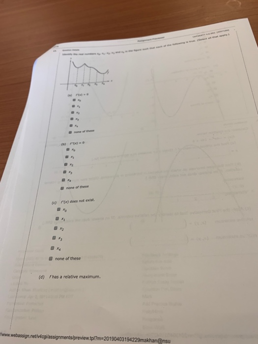 Solved Determine whether each labeled point is an absolute | Chegg.com