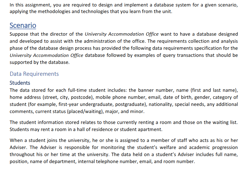 In this assignment, you are required to design and | Chegg.com