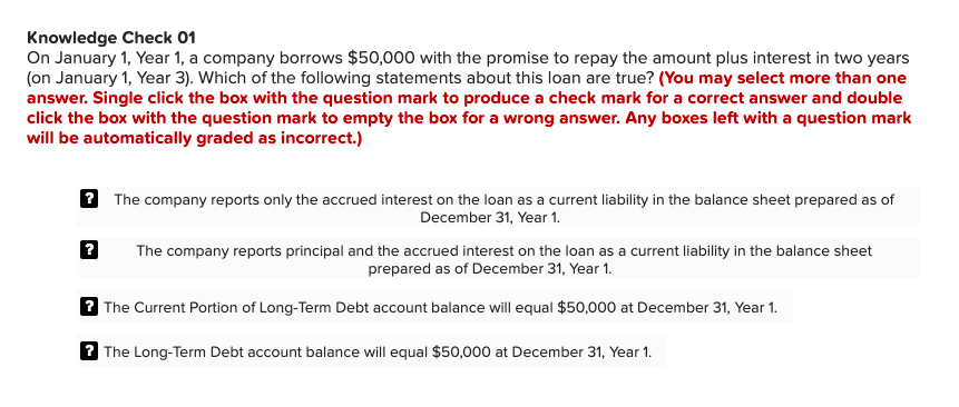 Solved Knowledge Check 01 On January 1, Year 1, a company | Chegg.com