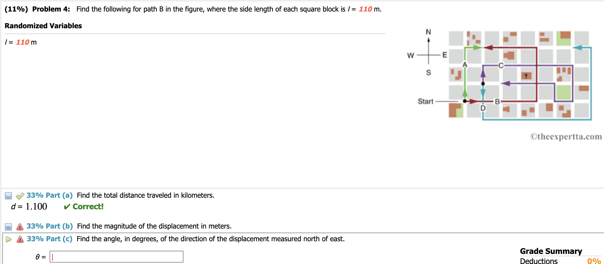 Solved (11\%) Problem 4: Find the following for path B in | Chegg.com