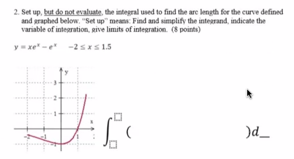 Solved 2. Set up, but do not evaluate the integral used to | Chegg.com
