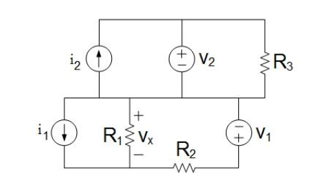 Solved Given the element values, calculate vx, and the power | Chegg.com