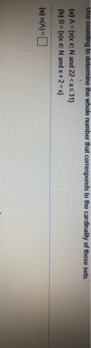 Solved use counting to determine the whole number that | Chegg.com