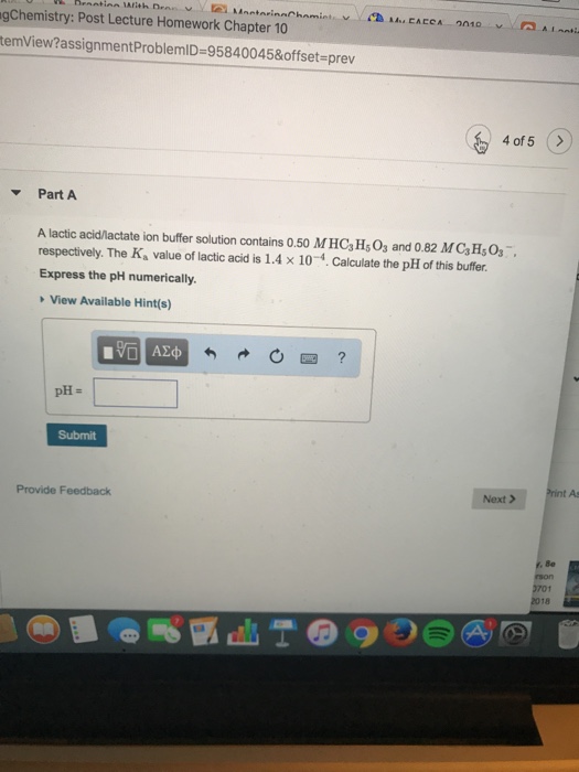 Solved gChemistry: Post Lecture Homework Chapter 10 | Chegg.com
