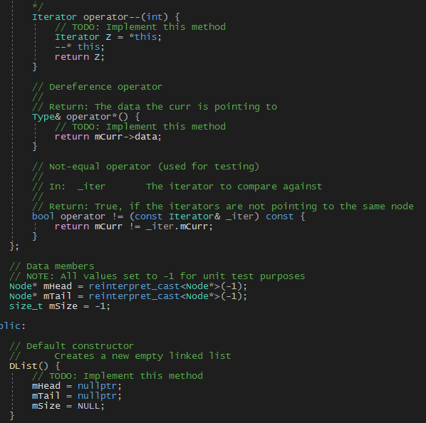 // Return: An iterator that has its | Chegg.com