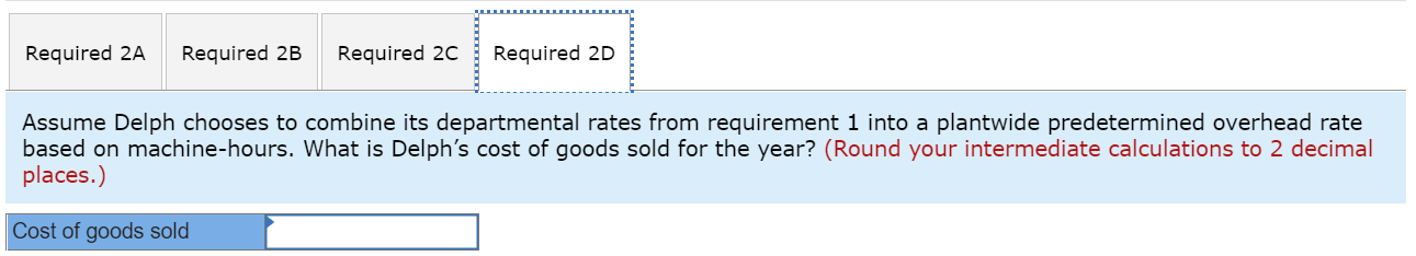 [Solved]: Delph Company uses a job-order costing syste