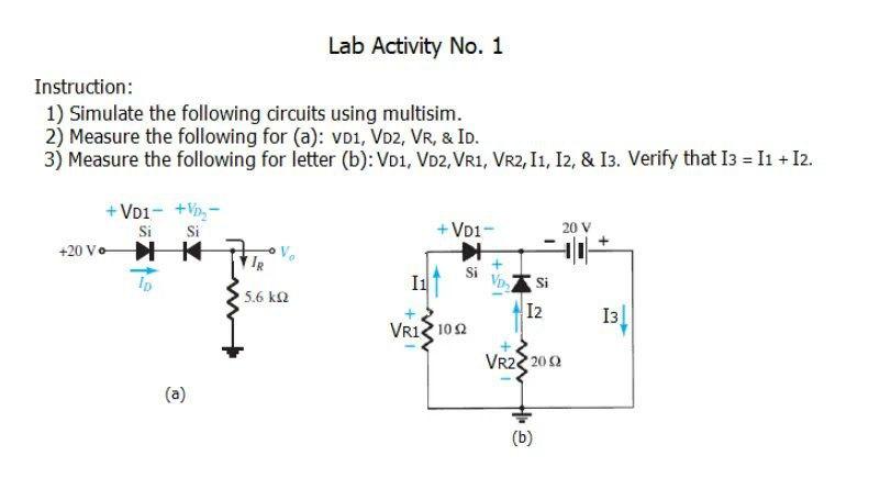 Solved Instruction: 1) Simulate the following circuits using | Chegg.com