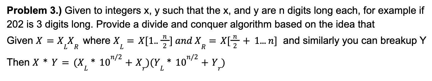Solved Problem 3 Given To Integers Xy Such That The X 0808