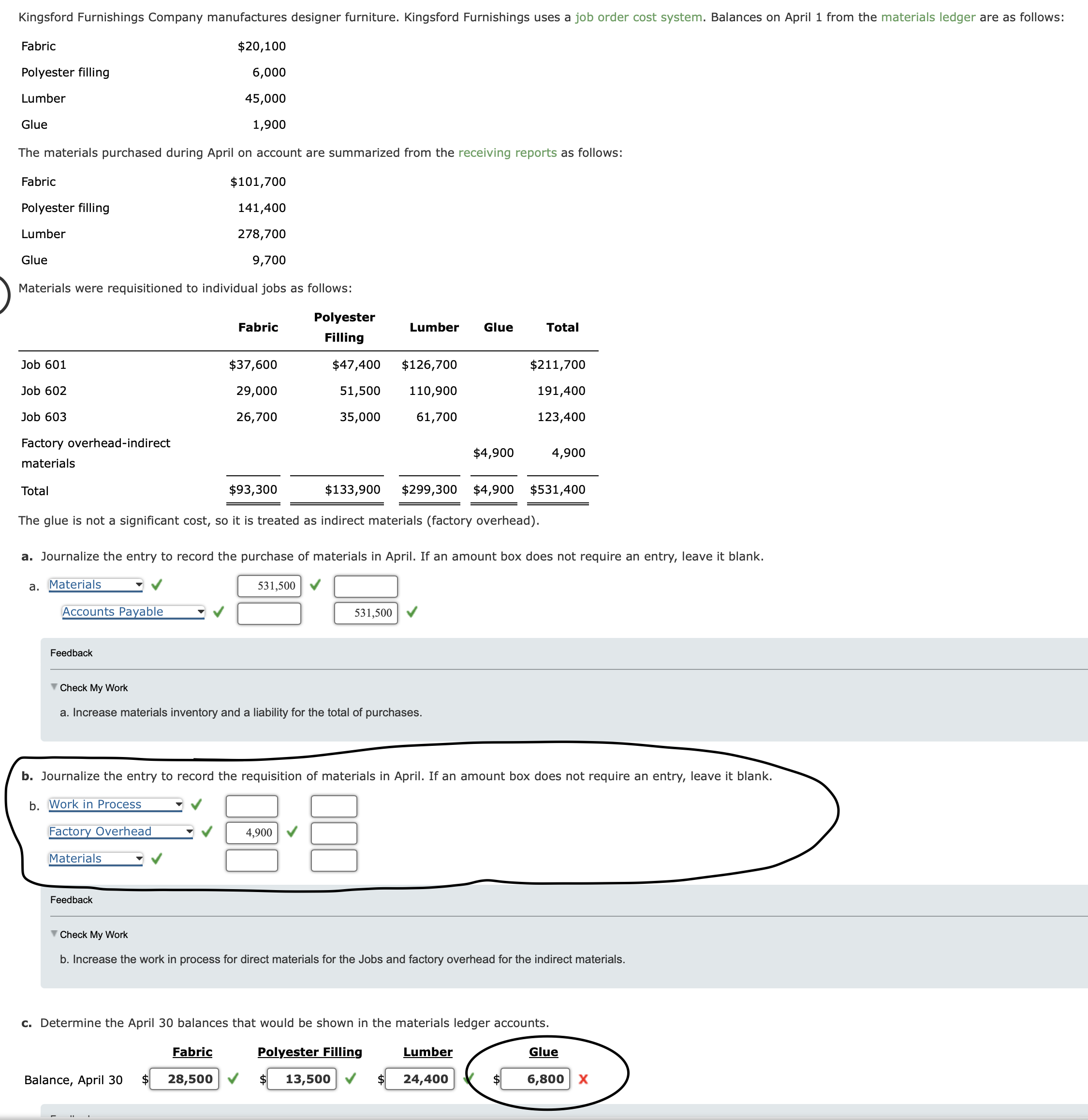 Solved Fabric$20,1006,00045,0001,900Polyester | Chegg.com