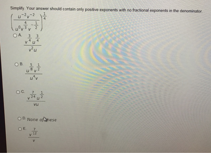 Solved Simplify. Your answer should contain only positive | Chegg.com
